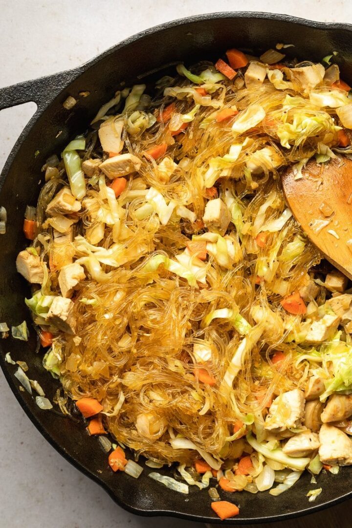 Low-Carb Filipino Pancit Recipe (Keto Friendly) - Stem and Spoon