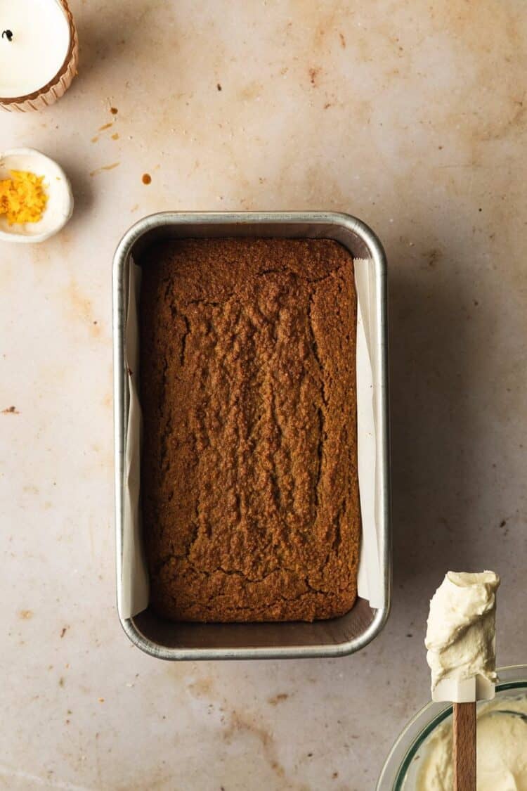 Keto Gingerbread Loaf (Gluten-Free, Dairy Optional) - Stem + Spoon