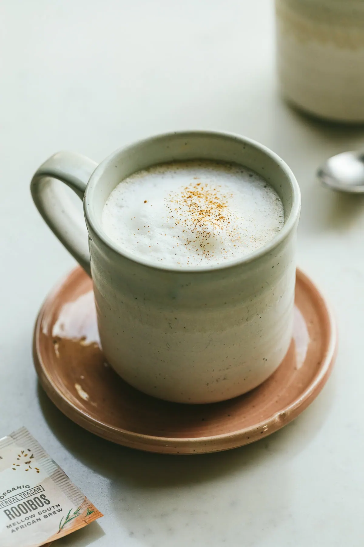 Rooibos Tea Latte Recipe (Low Carb, Caffeine-Free) - Stem and Spoon